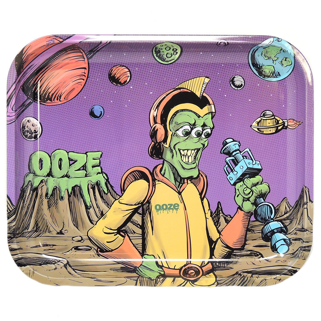 Ooze Metal Rolling Tray - Invasion (SM, MED, LG) | Up-N-Smoke | Online ...