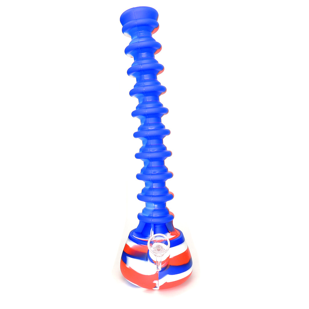 10" Expanding Neck Silicone Beaker Water Pipe - Red | Up-N-Smoke ...