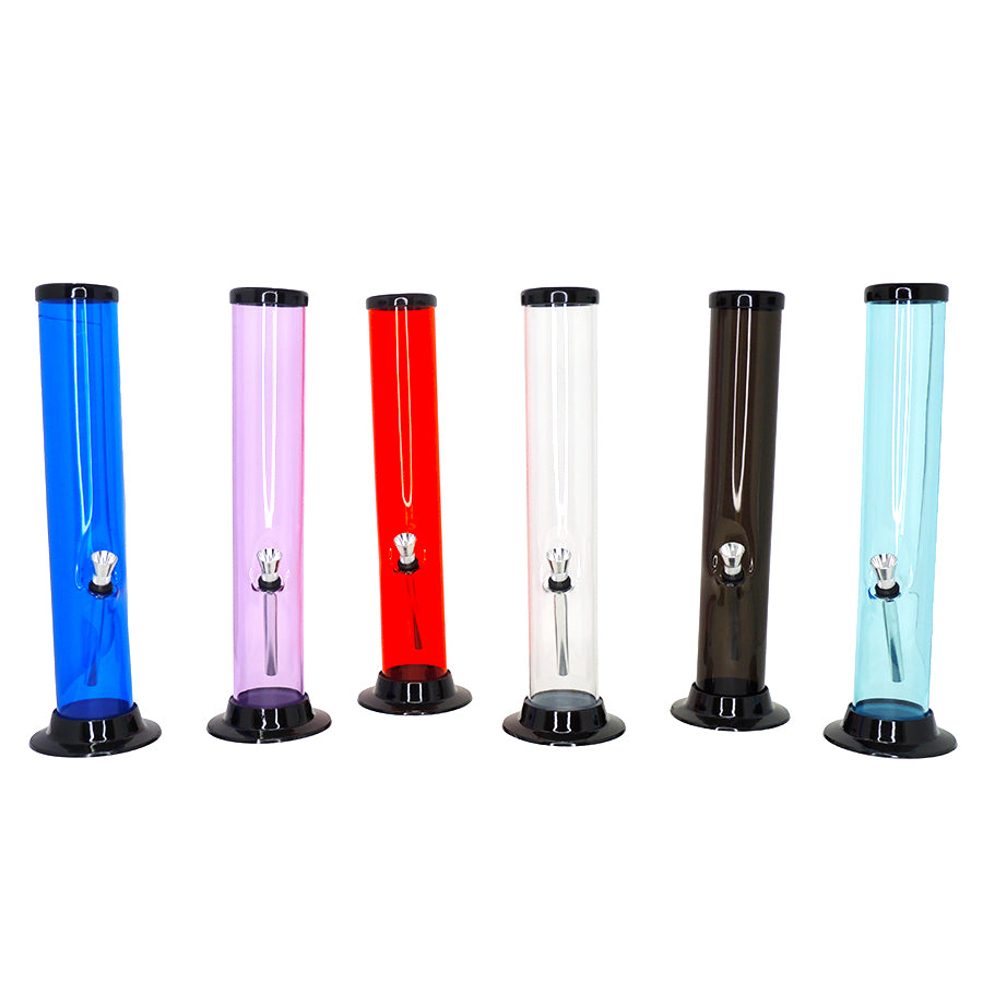 Acrylic Pull Slide Water Pipe 12" Straight (2" Diameter) - Assorted ...